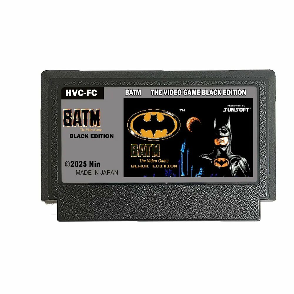 Batman Black Edition - Игра 8-битный картридж Famicom - игровой картридж NES (8 bit, Английская версия)