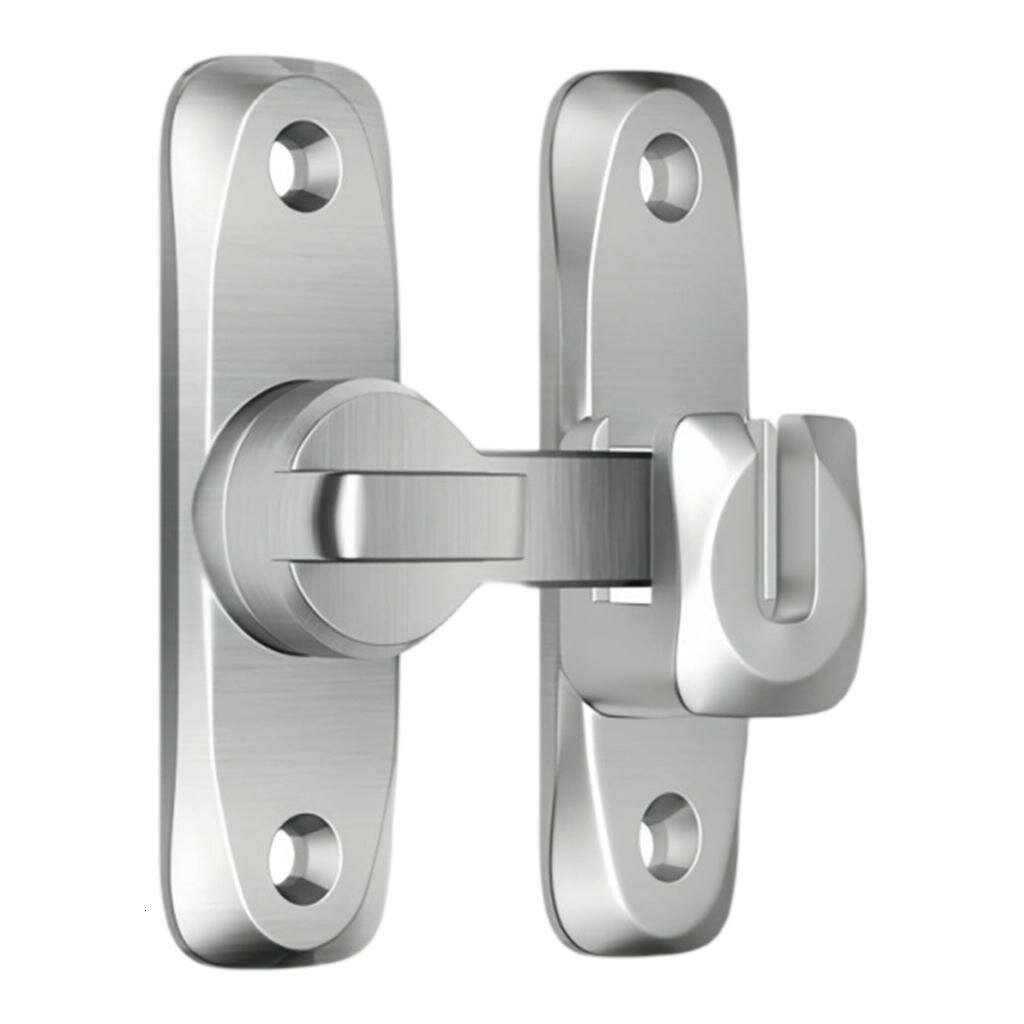 Антивандальная дверная ручка с замком, Матовая сталь