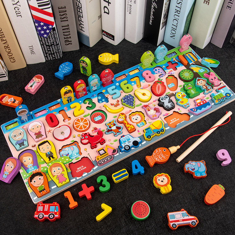 Цифровые строительные блоки для малышей, раннее образование, развивающая головоломка для детей 1-2 лет, 3 игрушки для стимуляции мозга для мальчиков и девочек