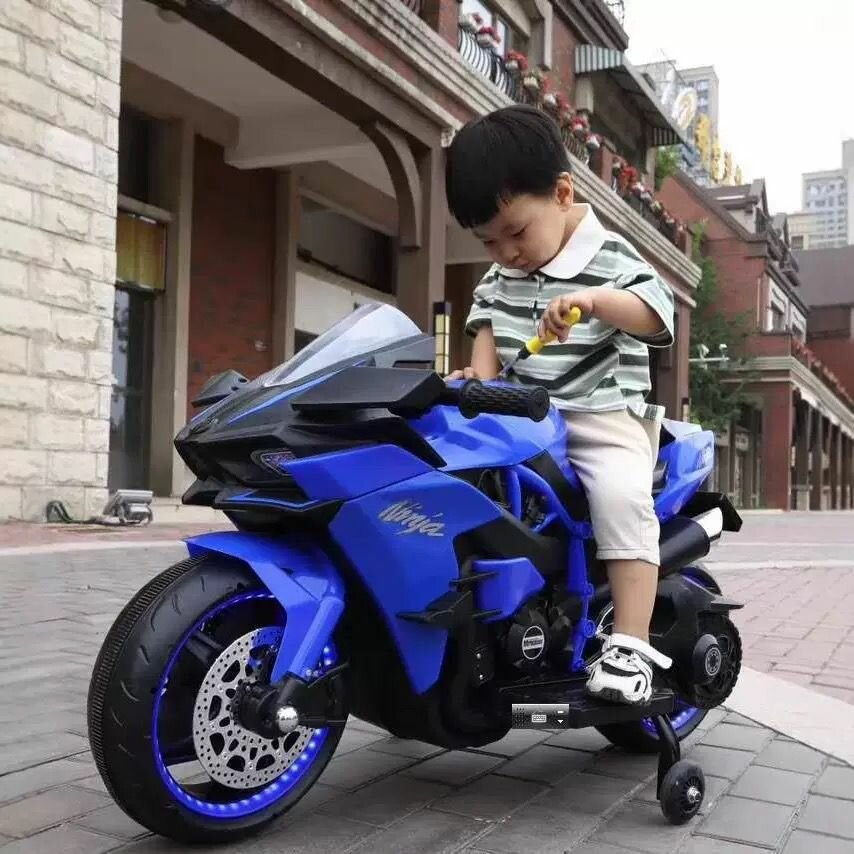 Детский электромотоцикл, двухколесный, подходит для детей 1-8 лет