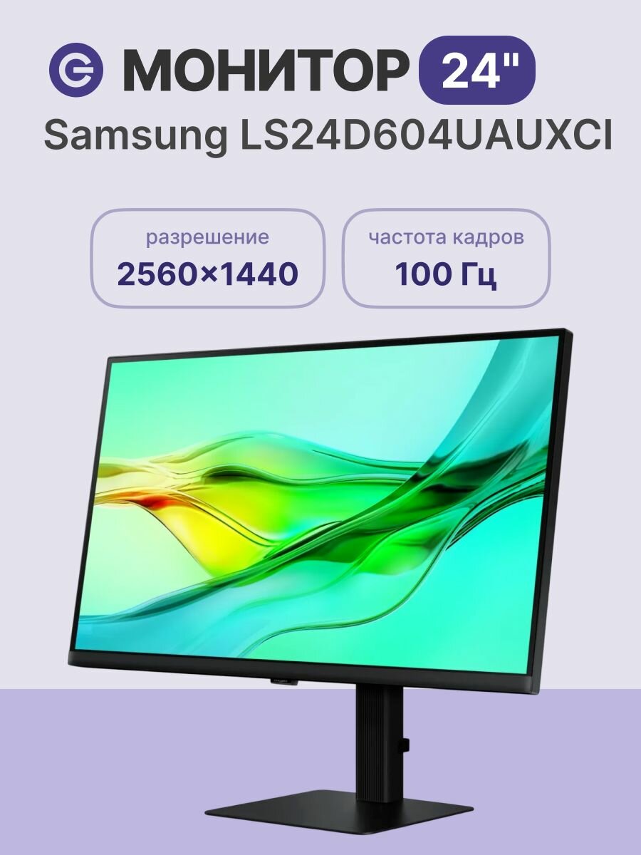 Монитор SAMSUNG S24D604UAU 24" (LS24D604UAUXCI), официальная гарантия