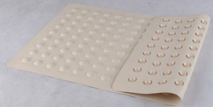 Оптовая продажа нескользящего коврика для ванной белого цвета, массажный коврик для душа, резиновый напольный коврик