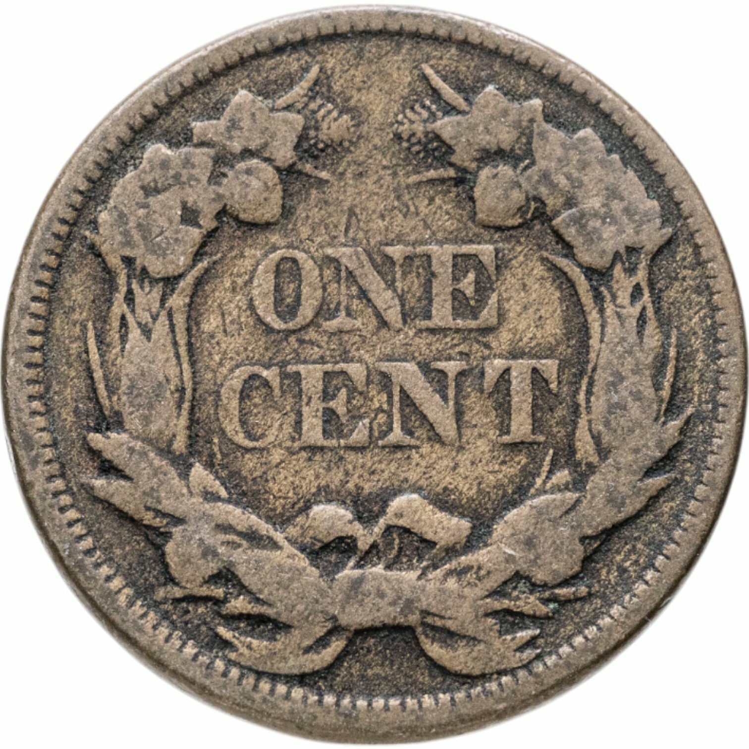 США 1 цент cent 1857 Flying Eagle Cent, Мельхиор медь-никель, в сохранности VF