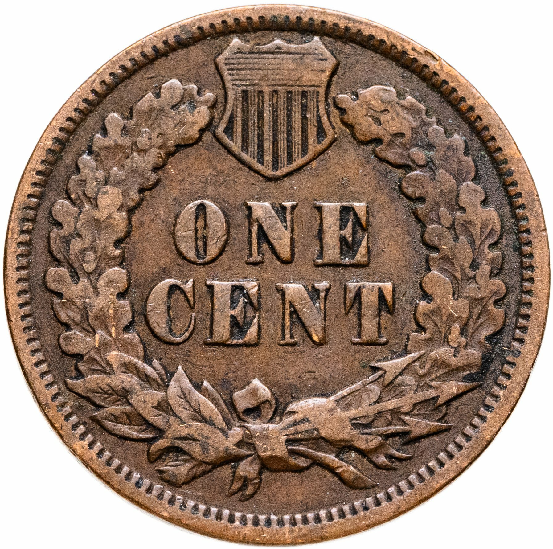 США 1 цент 1907 "Indian Head Cent", Бронза, в сохранности VF-XF