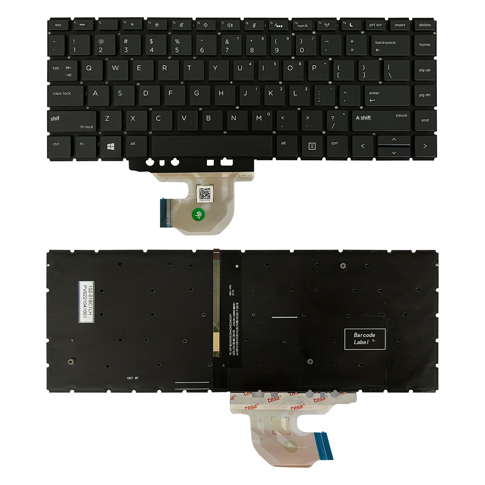 Подходит для клавиатуры HP 440 G7 445 g7 440 G6 445 G6 445R G6 HSN-Q15C. Новая оригинальная клавиатура с