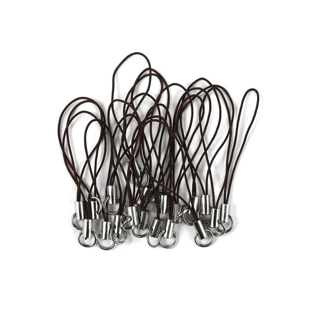 Шнурок для флешки, брелков, микс с кольцом 20 шт