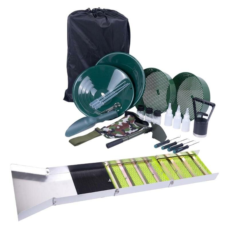 Набор для добычи золота 2 кг, ручной промывочный лоток