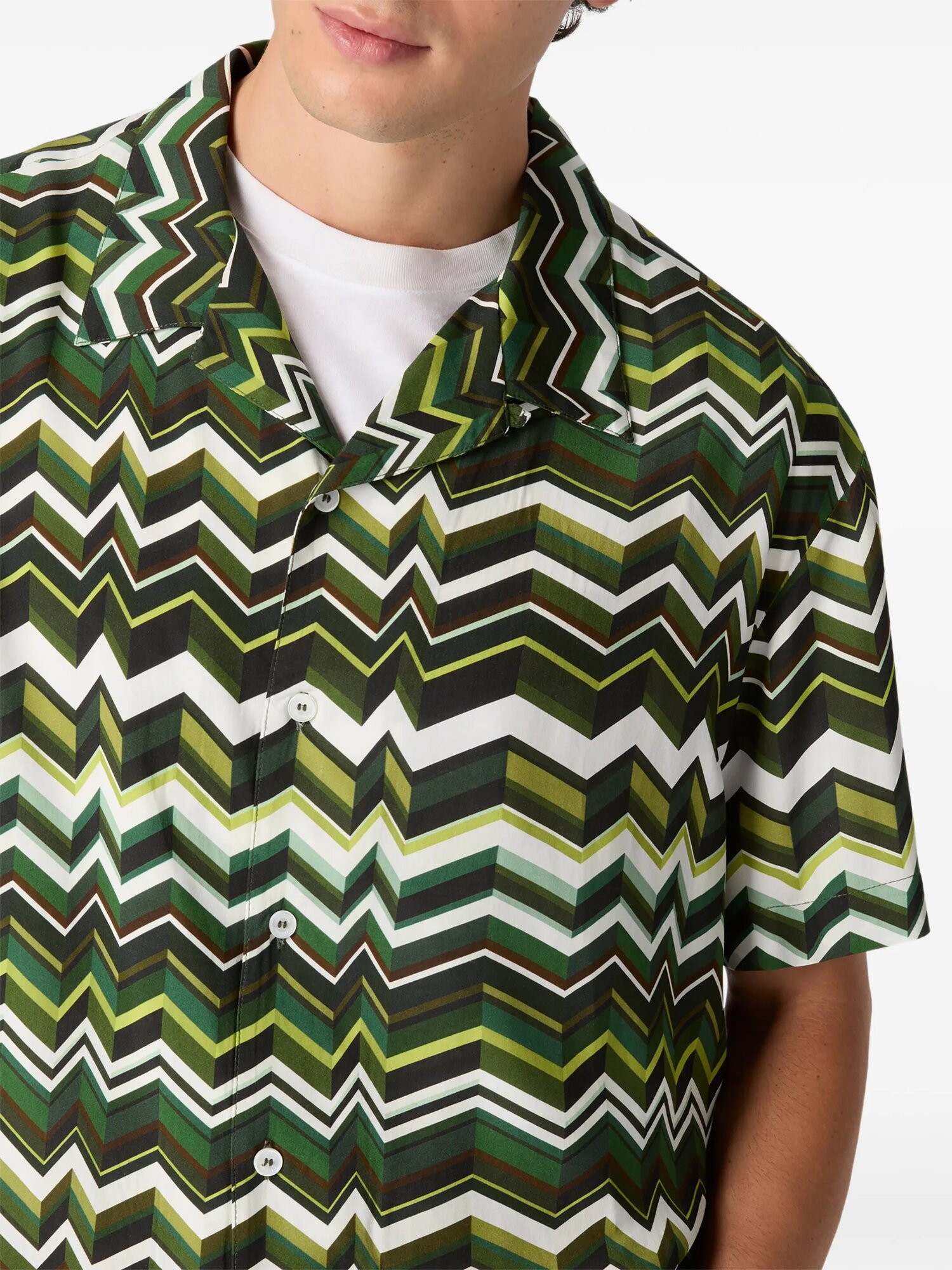 Рубашка Missoni Zigzag shirt, размер L, green — фото 1