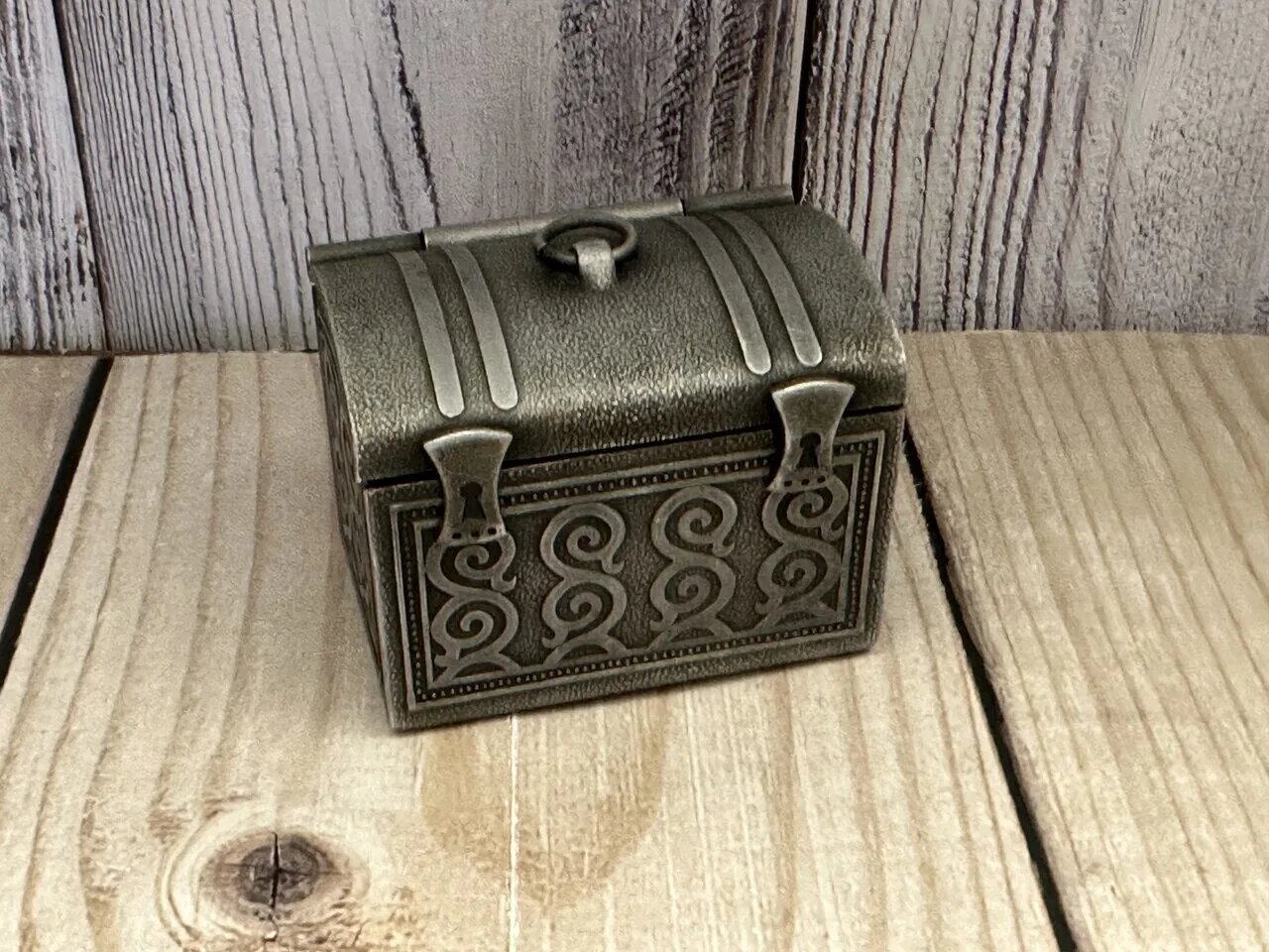 Шкатулка для украшений металл винтажная ссср 80 годы серебро