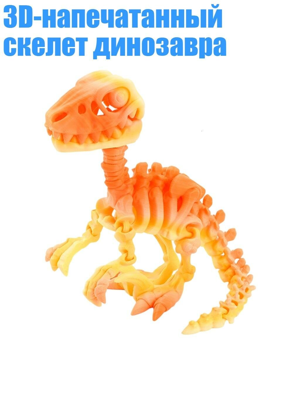 3D-напечатанный скелет динозавра, про - 7