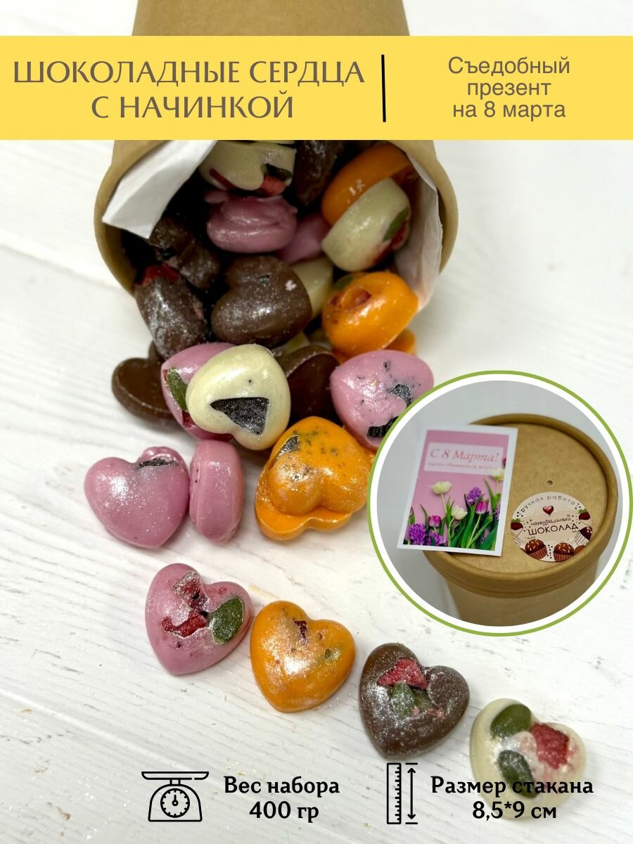 Набор конфет в подарок на 8 марта. Шоколадные цветы