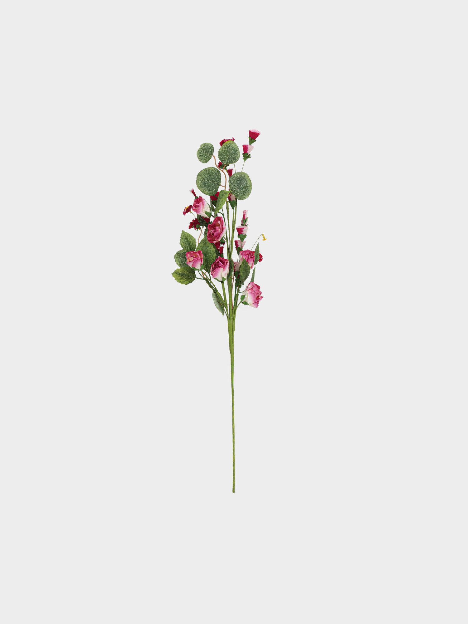 Ветка декоративная, 76 см, бумага/полиэстер, Красные цветы, Flower garden, Kuchenland