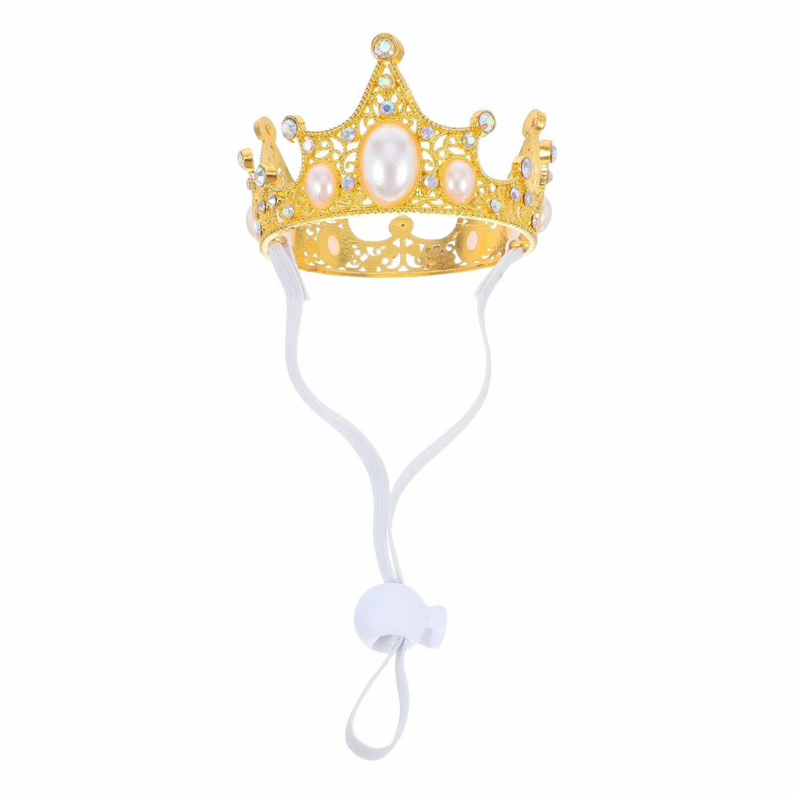 Элегантная корона для маленьких собак из золотого сплава, подойдет торжественных случаев, 1 упаковка11