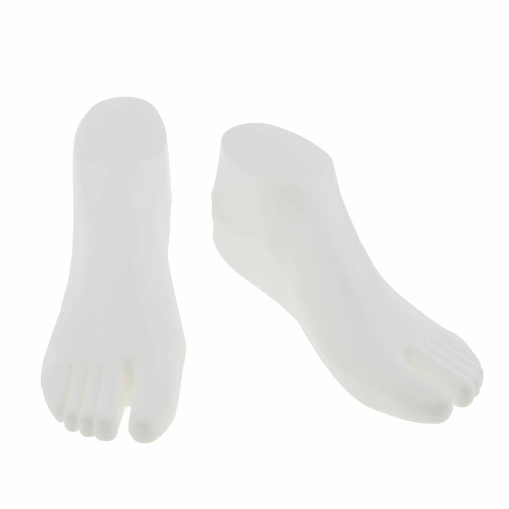 Женский манекен ноги для демонстрации носков, обуви, сандалий и украшений на щиколотке, модель ступни, подставка, белый пластик