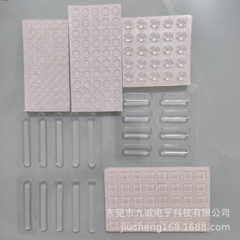 Премиум-источник противоскользящего силиконового коврика, прозрачная противоударная полоса, противоударные резиновые гранулы, PU, не оставляющий следов противоударный стикер