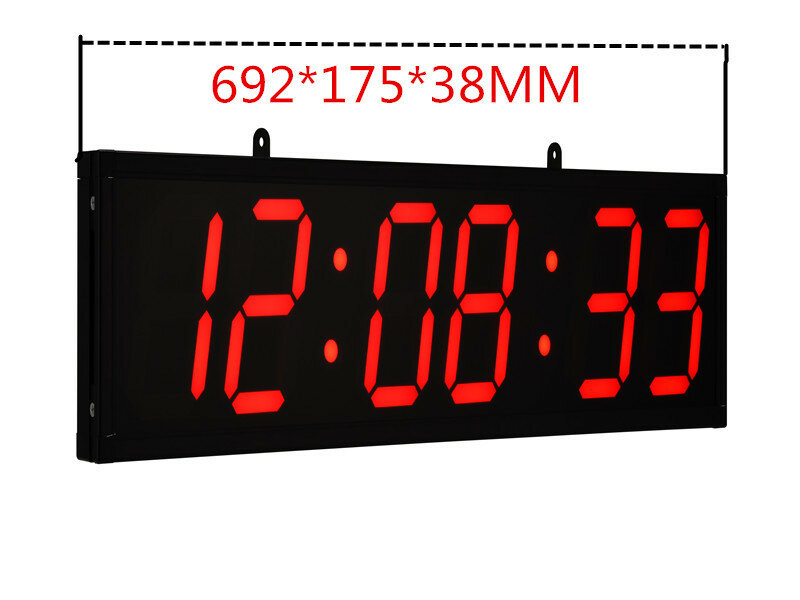 Настенные часы Clock Factory STM008, радиоволновой механизм, водонепроницаемые, красные