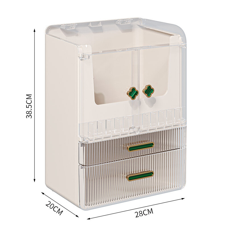 Новый косметический органайзер в скандинавском стиле класса люкс, пылезащитный, большой вместимости, для хранения помады и средств по уходу за кожей на туалетном столике.