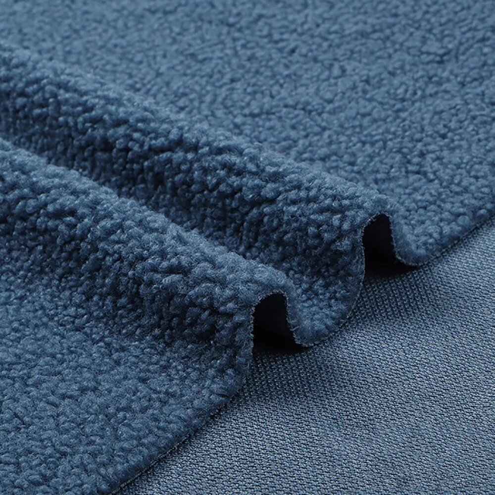 Флисовая ткань Haze Blue 100% полиэстер 160x100 см