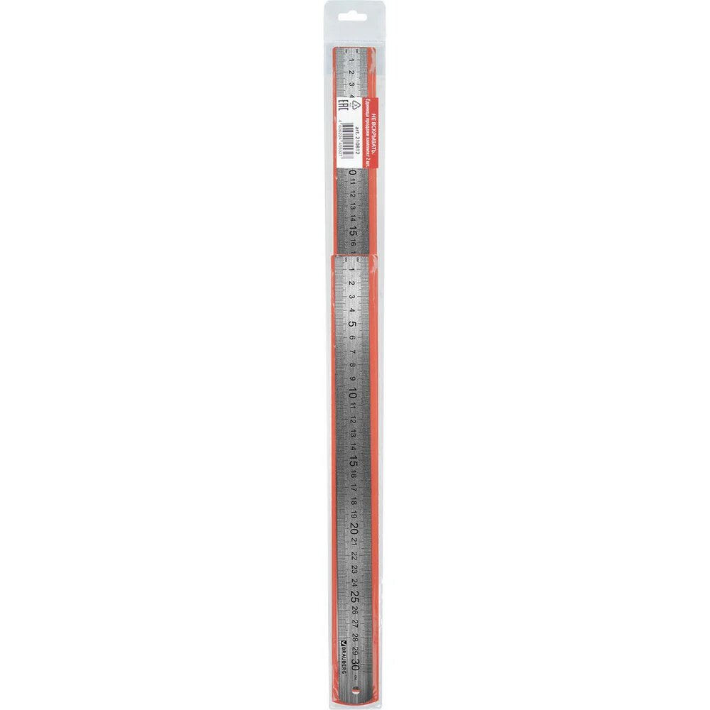 Линейки металлические BRAUBERG 2 шт, 30/50 см 210812