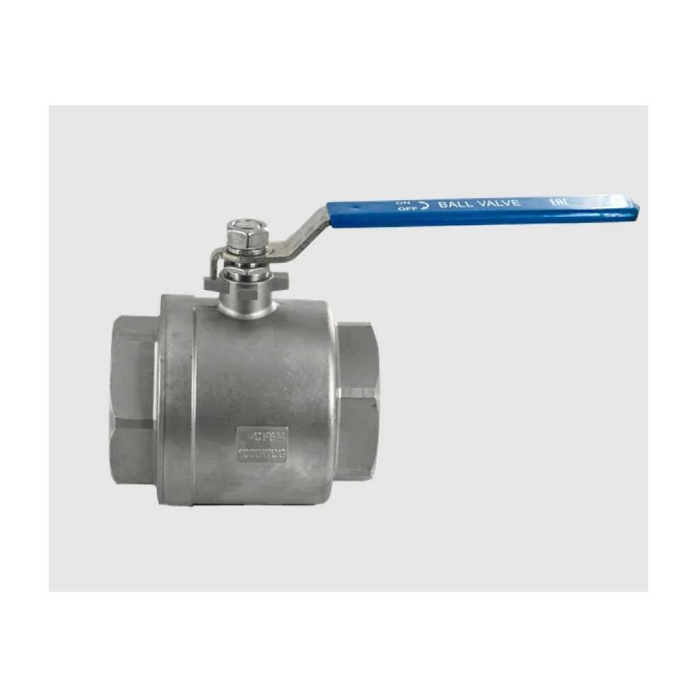 Кран шаровый муфтовый двусоставной нержавеющий NEWKEY (2PC) AISI304 DN25 (1"), (CF8), PN64 NK-BML25/4
