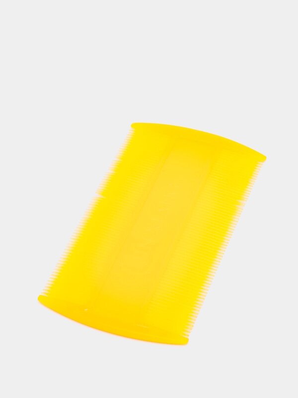 Расческа двухрядная, с ультратонкими ресничками, 9 см, вшигонялка