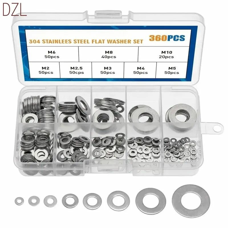 Шайба, DIN125, ГОСТ 11371-78, 360 шт, 185 г