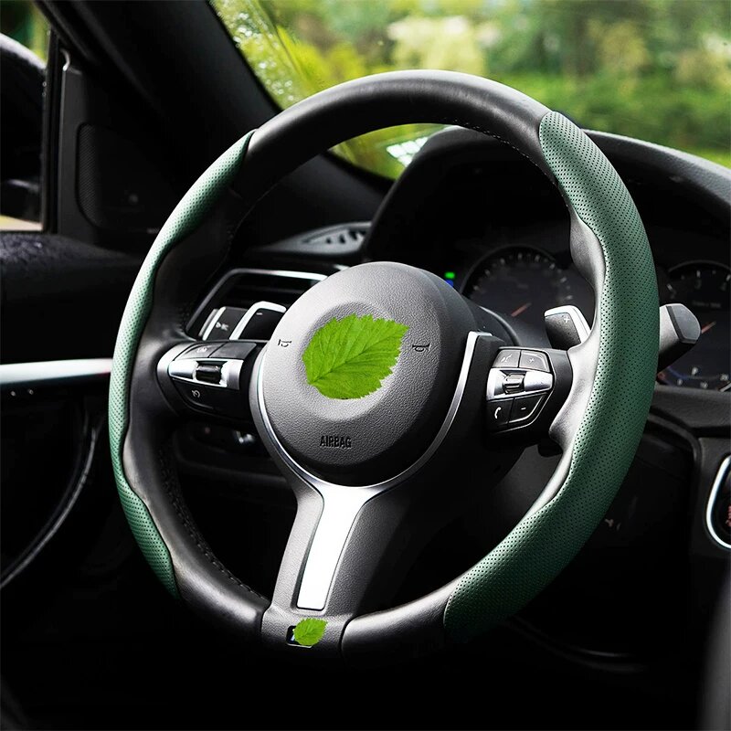 Высококачественный чехол на руль из кожи наппа, новая модель 2025 года, подходит для всех сезонов, нескользящий,