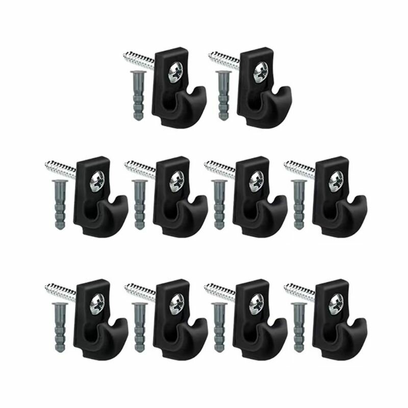 10 шт./компл, ввинчивающийся крючок, крючок для подвесной корзины растений-черный