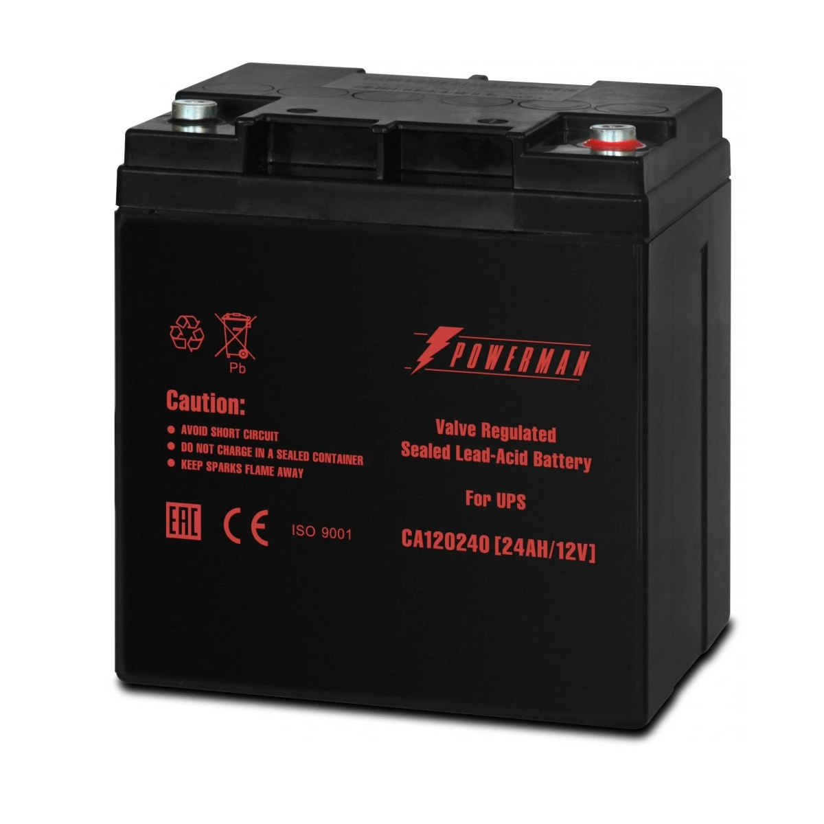 Аккумуляторная батарея Powerman CA12240 PM/UPS (6114087) черный