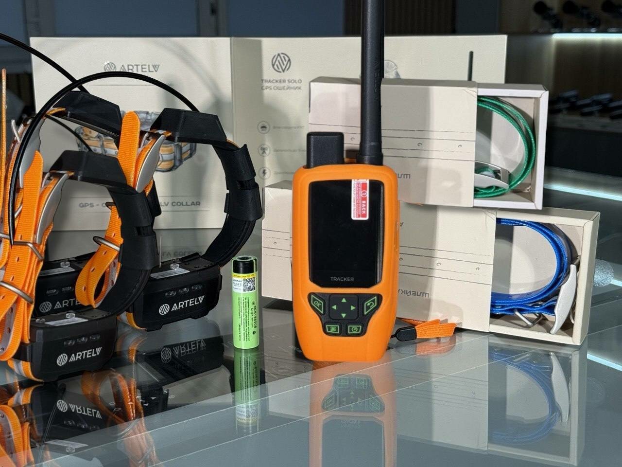 ARTELV GPS-трекер 2W + 3 Ошейника для собак | Дальность до 15 км, 3 подарка