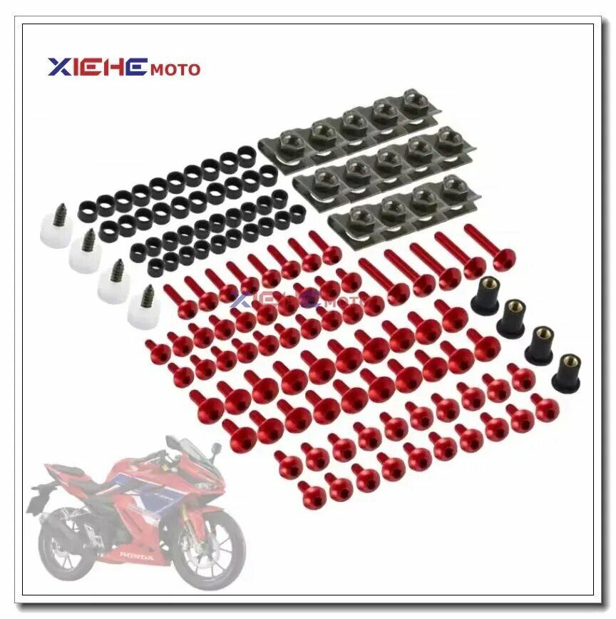 Комплект из 177 винтов и зажимов для обтекателя Honda CBR600RR CBR1000RR CBR 600 F2 F3 F4 CBR 900 929RR 650R с ЧПУ