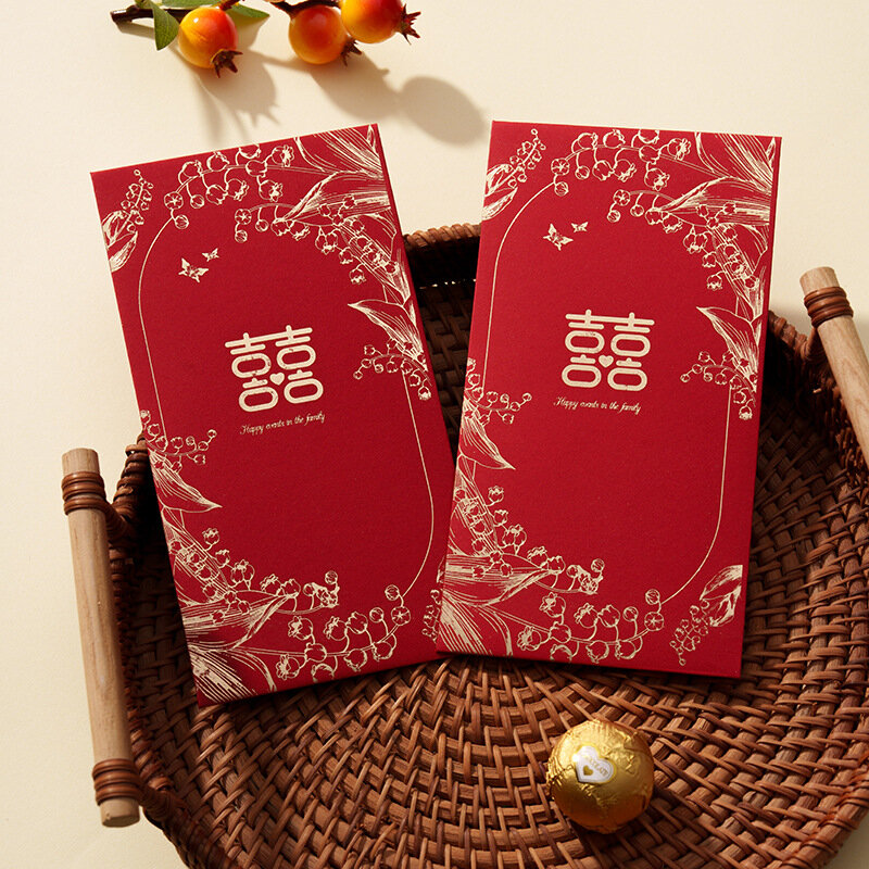 Горячая распродажаКрасные конверты для свадеб, новый китайский стиль, высококачественные деньги для смены фамилии и поделки с гостями, подарок для блокировки двери, возвратный подарок, красный пакет на тысячу юаней