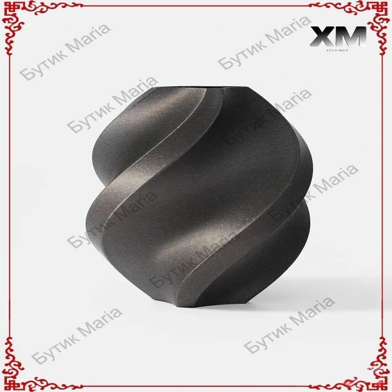 Bambu Lab PLA Metal металлический филамент для 3D-печати: высокая ударная вязкость, легкая печать, интеллектуальное распознавание параметров через RFID Iron Gray 13100 1kg с катушкой