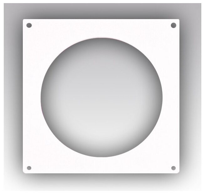 Фланцы ERA 12.5НКП, ПВХ, круглое сечение, монтажные размеры D125