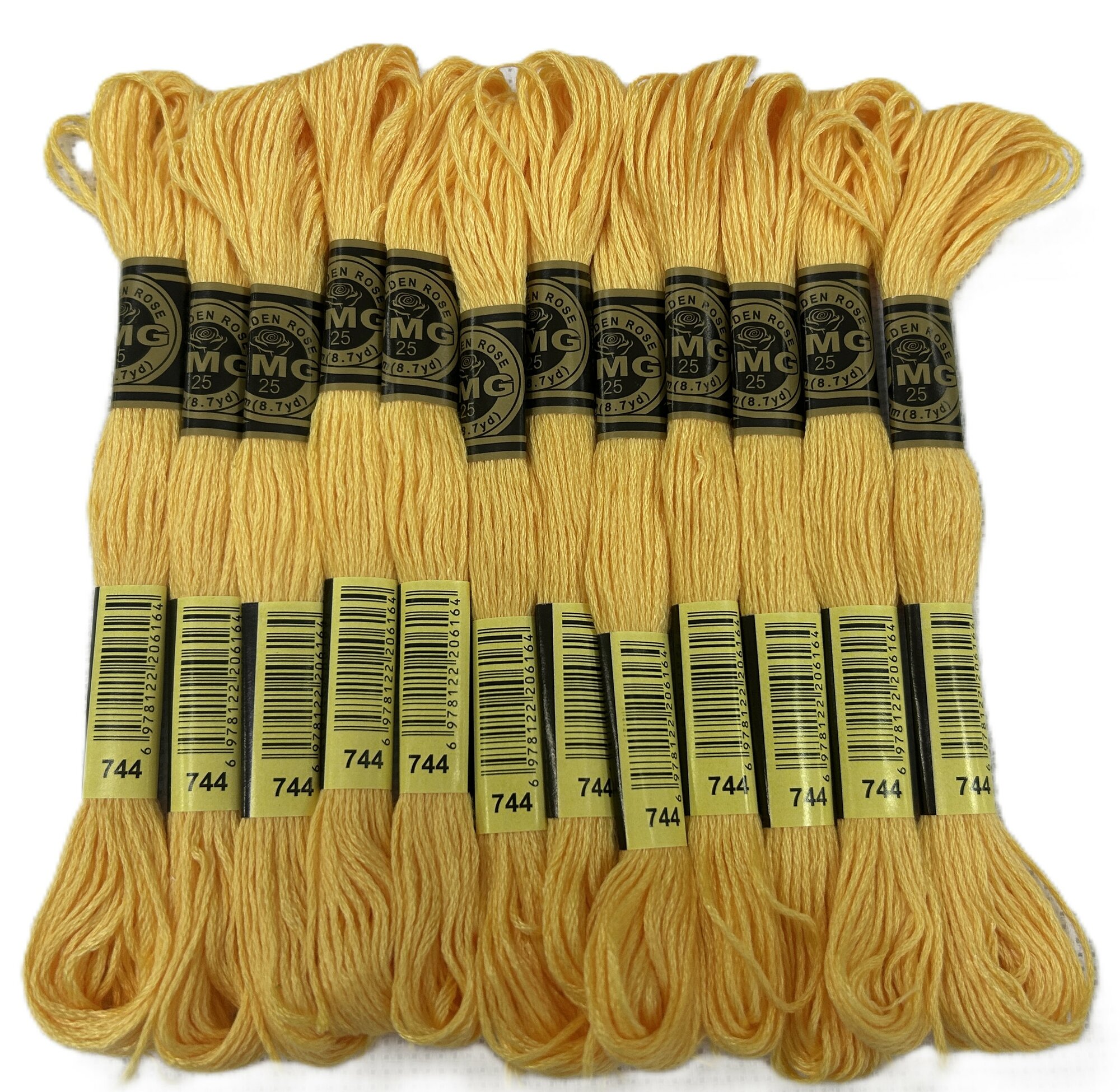 Нитки для вышивания JMC мулине (150-3866) 100% полиэфир 12 штук x 8 м