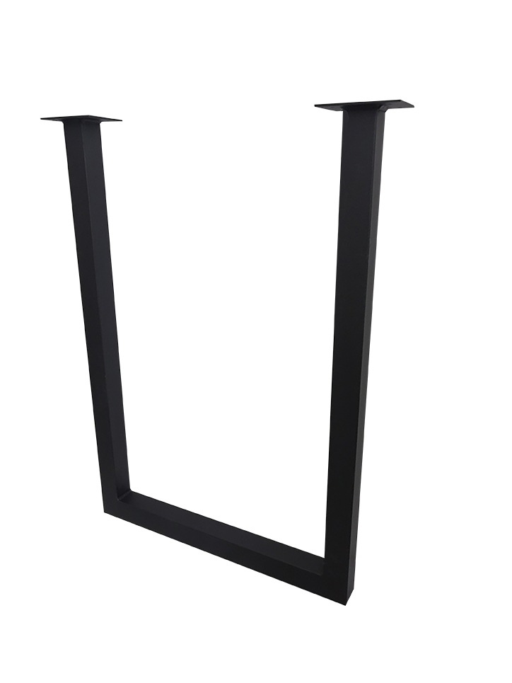 Подстолье для рабочей поверхности 85 см сталь цвет матовый черный - 1ШТ