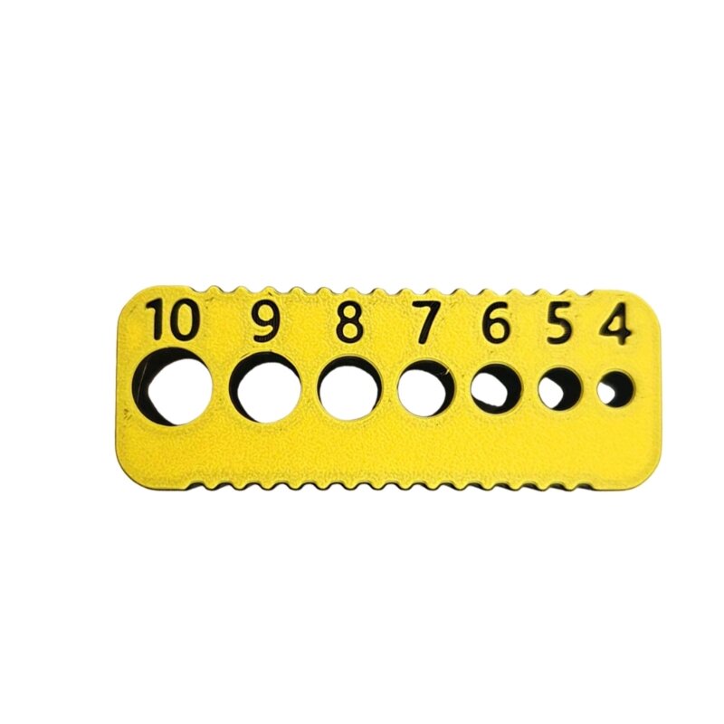 (1 шт.) Кондуктор (направляющая) для сверления отверстий, метрическая - желтый