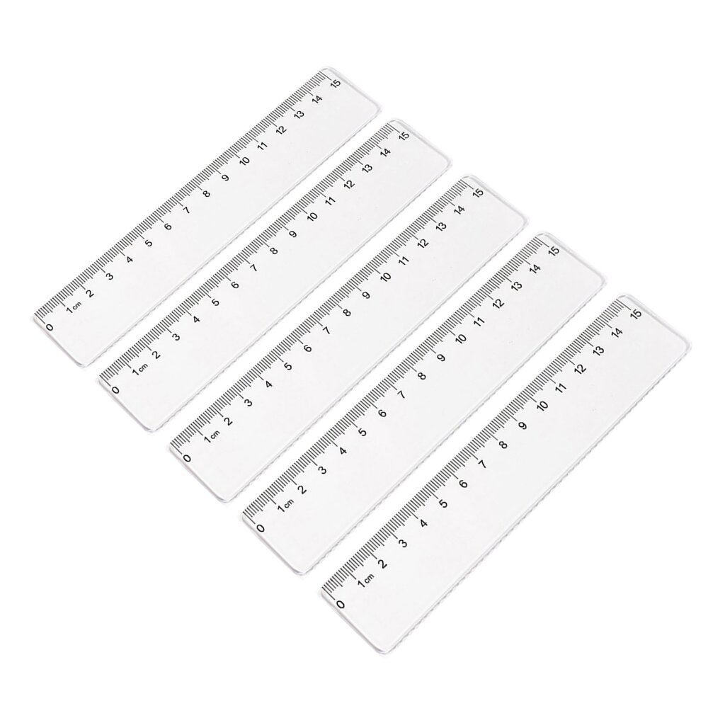 5 Шт 15 см 20 см Многофункциональная Линейка Пластиковая Линейка Прямая Линейка Прозрачная Линейка