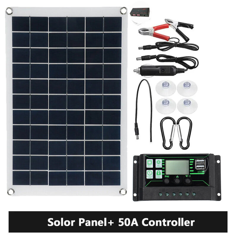 Фабричная прямая солнечная панель фотоэлектрическая панель наружная Гибкая поликристаллическая RV Солнечная 18W18V двойной выход USB