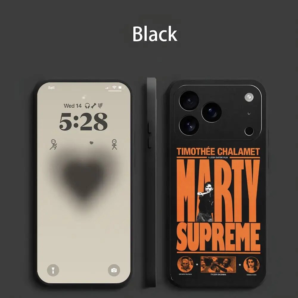 Чехол для iPhone черный Marty Supreme, iPhone17PROMAX