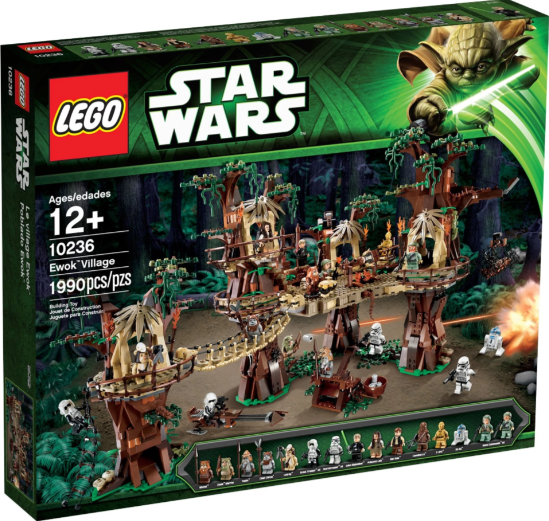 Конструктор LEGO Star Wars 10236 Деревня Эвоков Ewok Village, 1990 дет, раритетный (коллекционный набор 2013г.), 17 м-ф