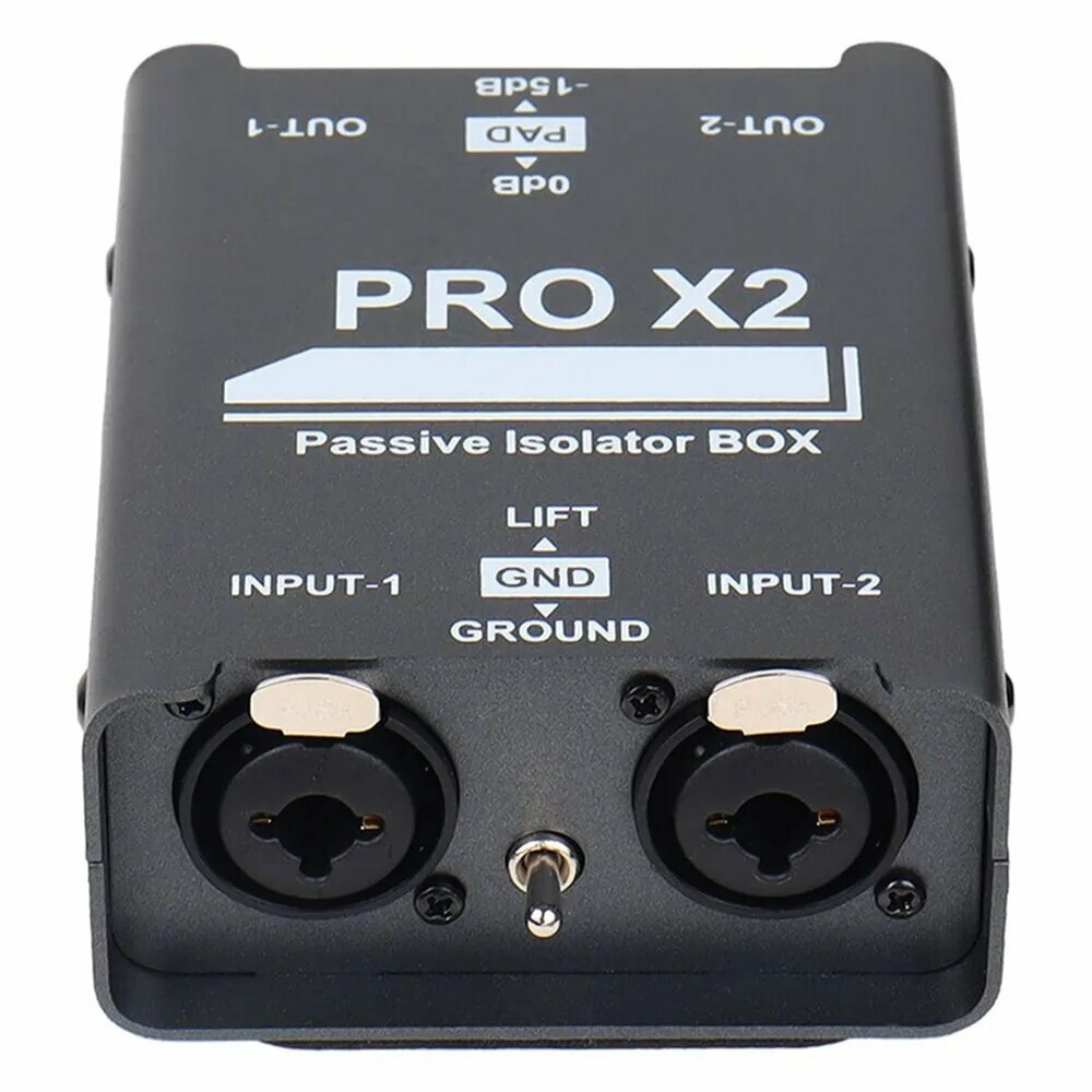 Новый 2-полосный аудиоизолятор, токоотвод, XLR 6.5, пермаллоевый микшер для прямой трансляции