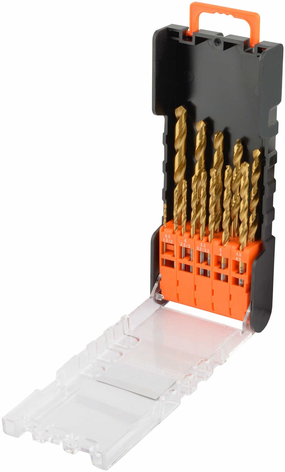 Набор сверл по металлу Р6М5 (HSS6542; NiTi) 13шт.(1,5-6,5мм. пласт/ф) АвтоDело 45237