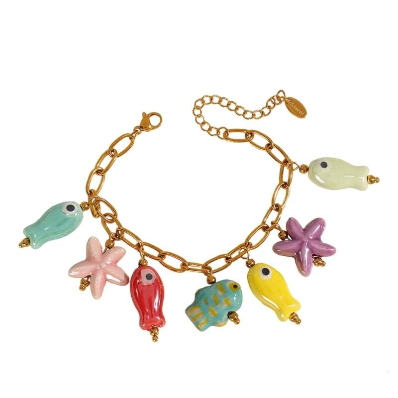 Браслет из керамических бусин с эффектом дофамина, Браслет