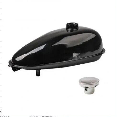 Сменный бензиновый топливный бак объемом 4 литра для мотоцикла, черный