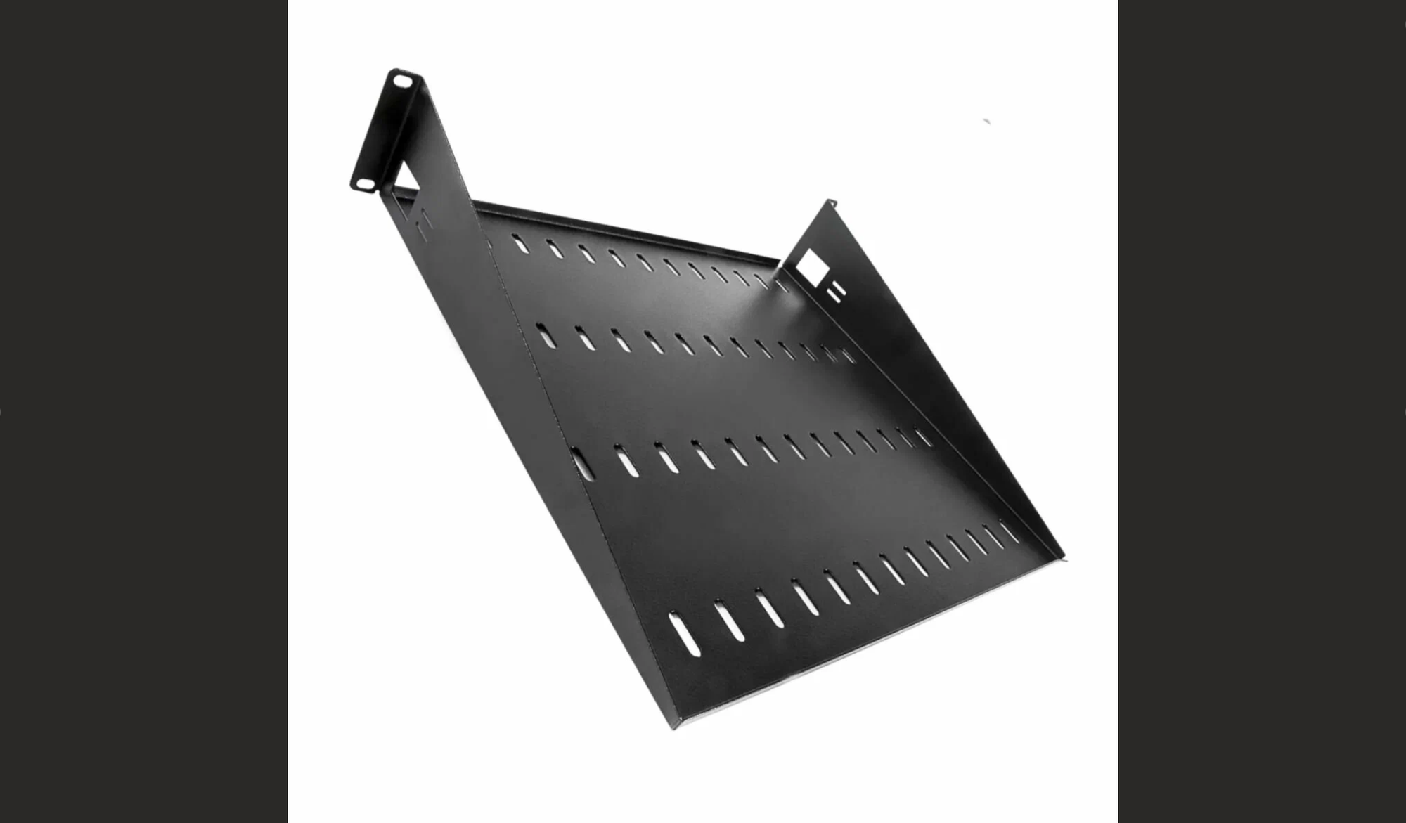 Полка ЦМО МС, консольная, 2U, 483х400х89 (ШхГхВ), для шкафов и стоек, цвет: чёрный МС-40-9005