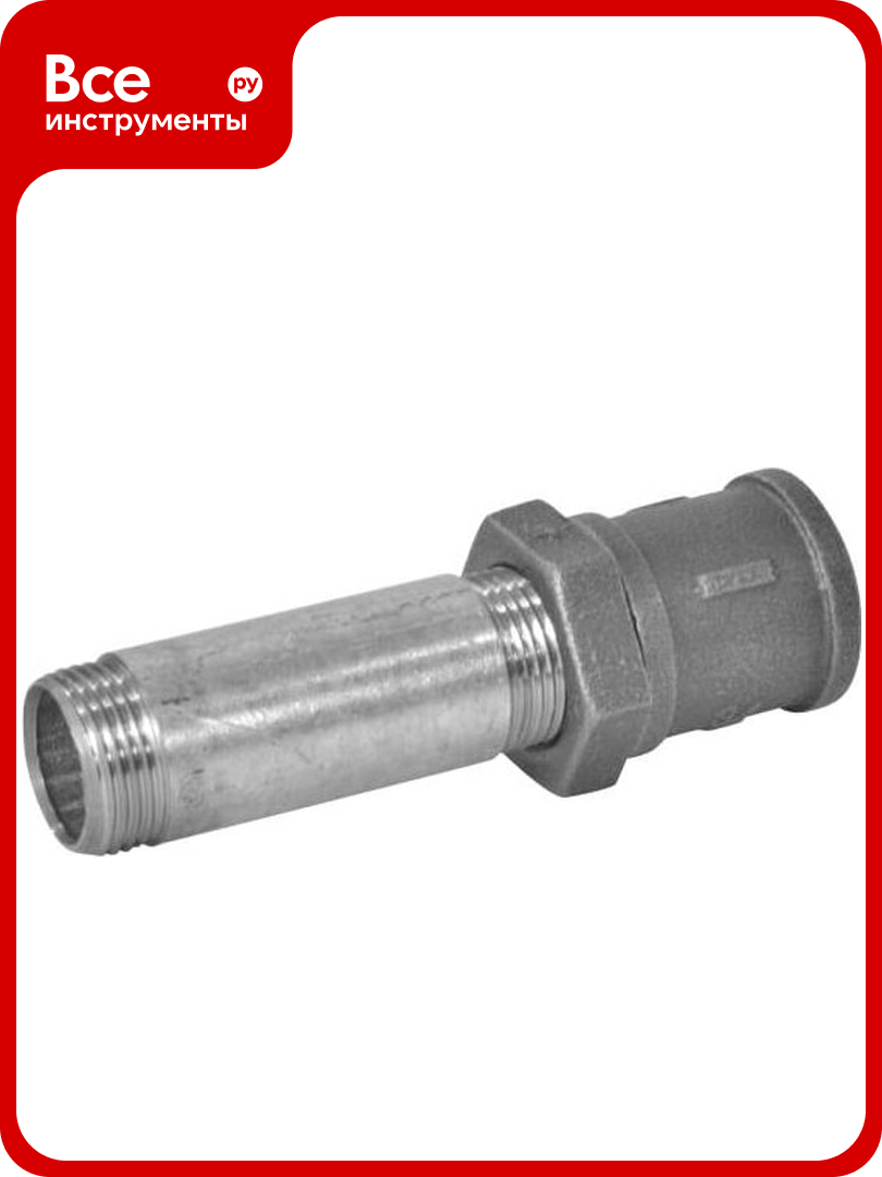 Сгон Fittex PLUS оцинкованная сталь, в/к, Ду15 L=110мм 129-6449