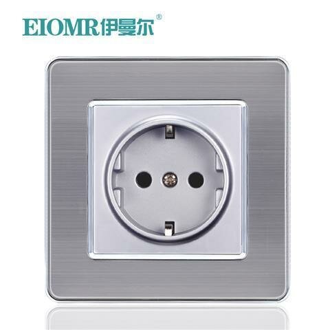 Немецкая стандартная розетка, панель розеток европейского типа, розетка немецкого типа, панель розеток немецкого типа 86-го типа, скрытая настенная установка, европейский стандарт.