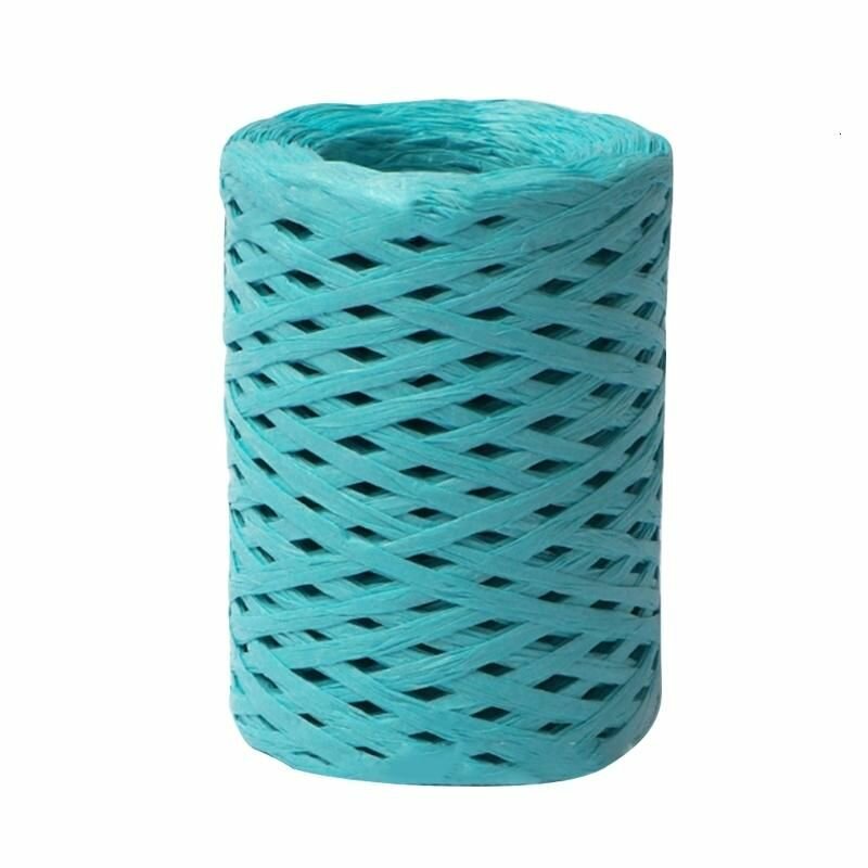 Рождественская рафия для поделок, небесно-голубой