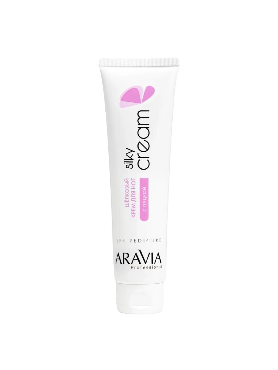Aravia Крем для ног шёлковый с пудрой Silky Cream с мочевиной, 100 мл